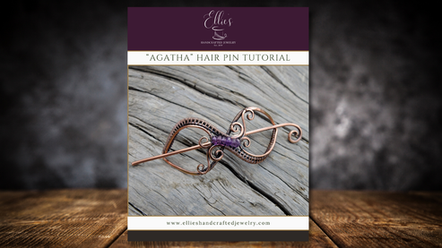 "Agatha" Hair Pin Tutorial - PDF File ONLY – Ellie's Handcrafted Jewelry
